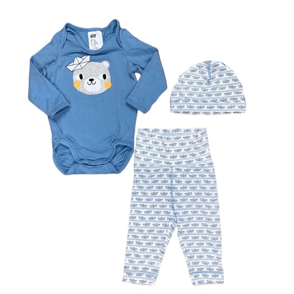 H&M | Matching Sets | Hm Onesie Pant Set Origami Bear Sailor Bundle 46 ...